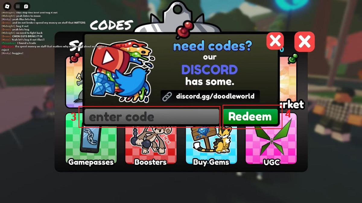 Code Doodle World mới nhất tháng 12/2025, cách nhập